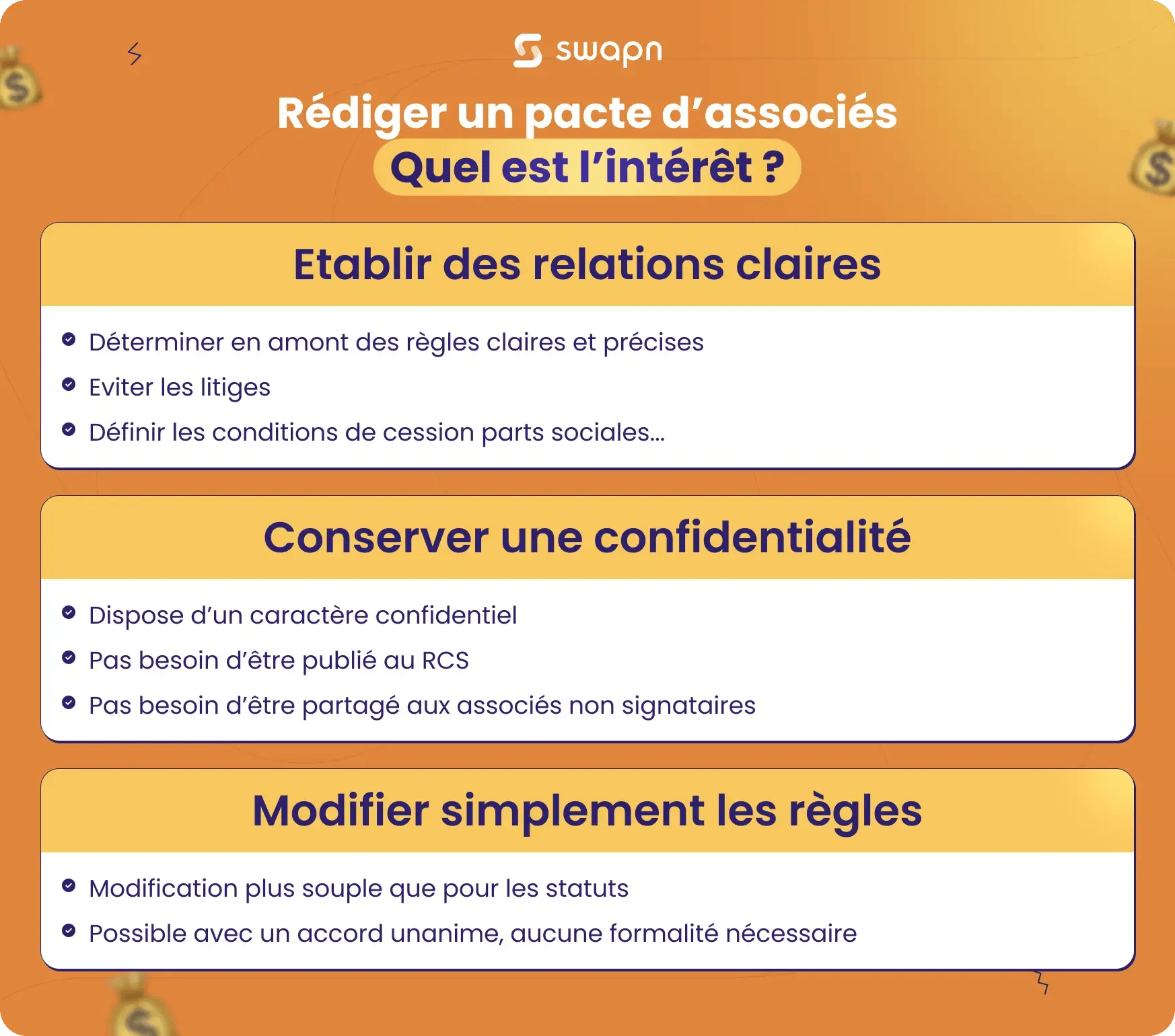 Le pacte d'associé - Guide complet